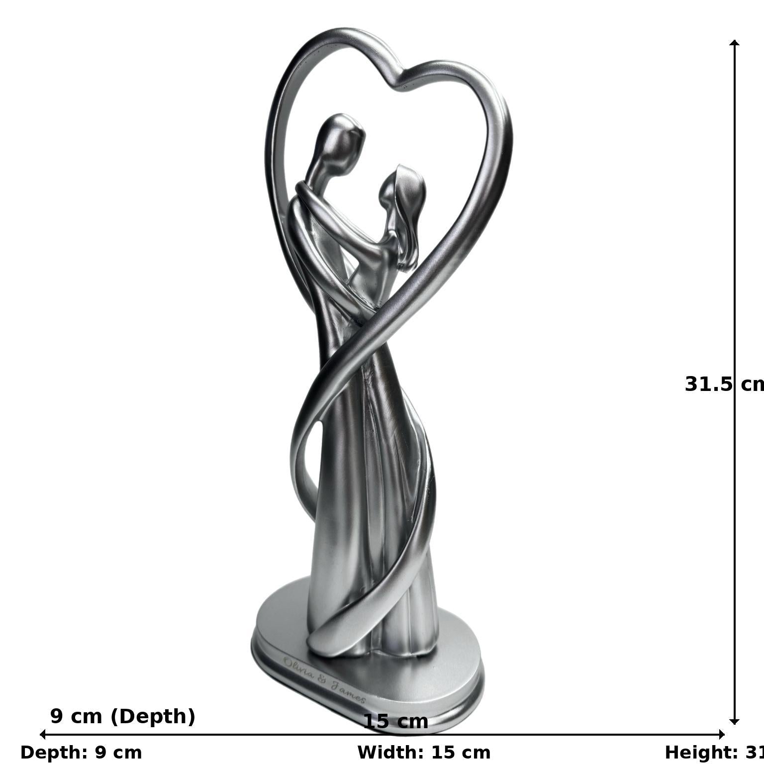 Custom Engraved Dancing Couple Figurine Gift – Spoon From The Moon